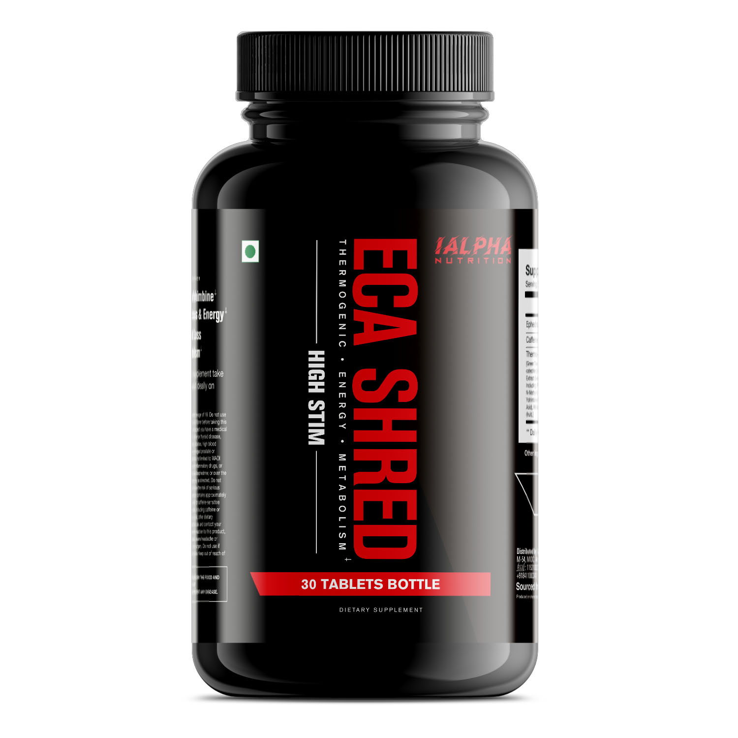 ECA SHRED – 30 TABLETS – iAlpha Nutrition